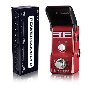 JOYO JF-324 Gate of Kahn Noise Gate Mini Pedal Bundle with JP-06 Noise Blocker Pedal Power Supply