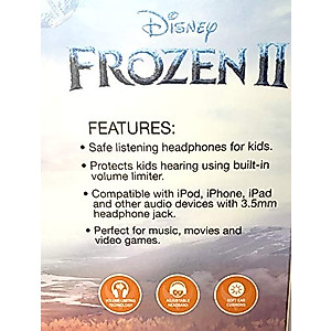 Frozen II Kid Safe Headphones with Volume Limiting Tech