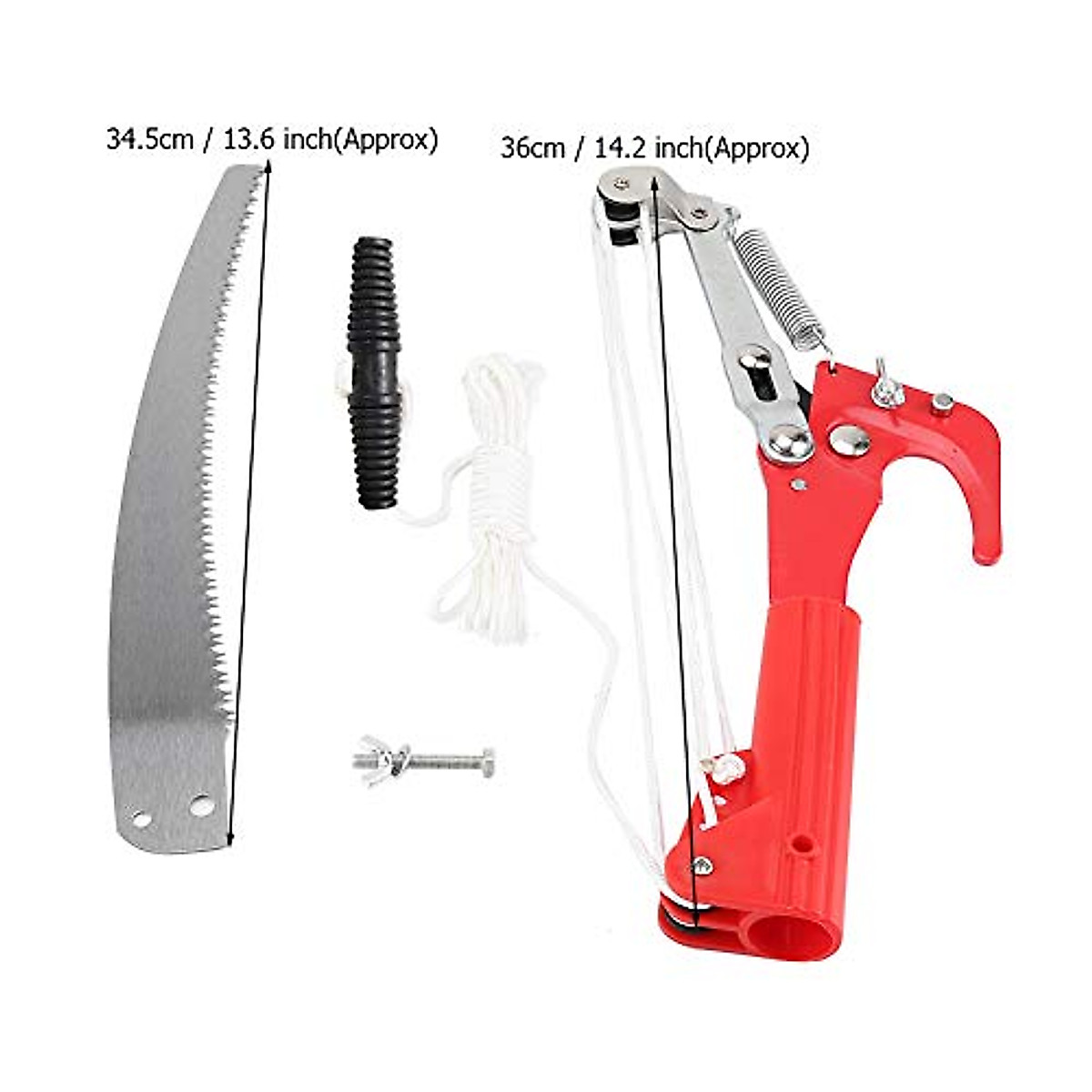 Hilitand Tree Trimmer,4 Wheels Sharp Garden Pruning Shear Tree Trimmer Clipper Trimming Tool,(Rod not Included),Safe and Durable