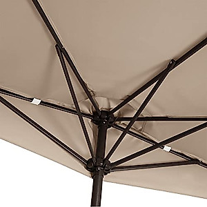 Pure Garden 714649ZMF Patio Umbrella, Beige