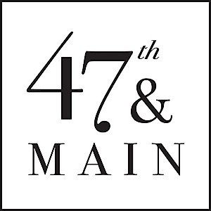 47th & Main Semicircle Metal and Wood Wall Shelves, Set of 2, Black/Natural