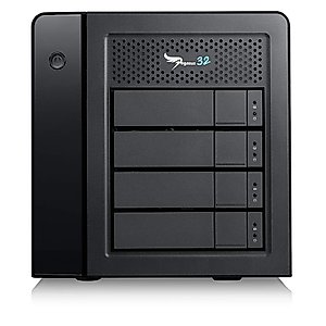Promise Technology Pegasus32 R4 16TB (4x4TB) Hybrid Thunderbolt 3 or USB32 Direct Attached RAID Storage, High Performance External Hard Drive (P32R4HD16US)