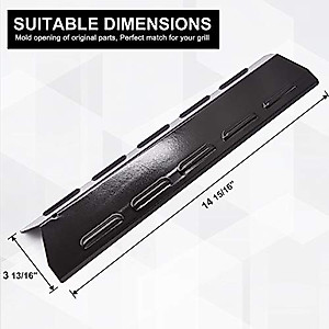 Metal Club 4-Pack Grill Heat Plates Compatible with Kenmore 146.34611410 146.16142210 146.23678310 146.16198211 146.46372610 146.46366610 146.10016510 146.47223610 14623678310 14634611410 Grills