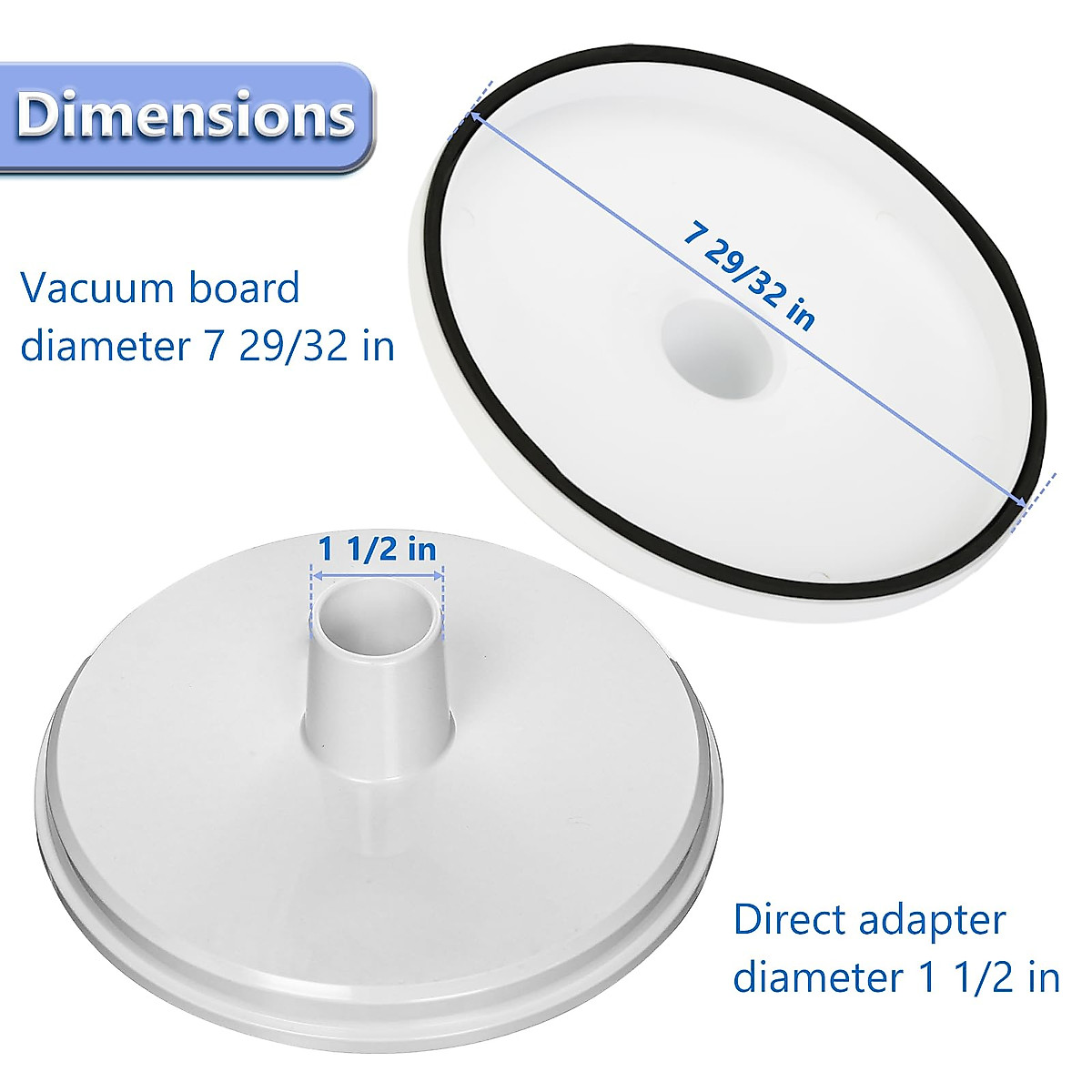 ChangTa SP1106 Pool Skimmer Vacuum Plate -for Hayward Swimming Pool Skimmer SP1082 1084 1085 1075 Fits Skim Vac Plate In-Ground Pool Skimmer Replacement Parts