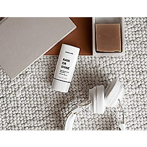 RAIN OR SHINE Anti Aging Face Sunscreen SPF 50 for Clear Skin w/Green Tea, Hyaluronic Acid, Vitamin C, Vitamin E Oil, Ginseng Extract, Licorice Root – SPF Moisturizer for Face, Fragrance Free 2.03 Oz