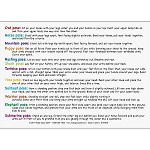 Yoga Chips - Yoga for Kids with 24 Chips with Poses and Instruction Card - Encourage Students to Exercise, be Calm, de-Stress, and be Mindful