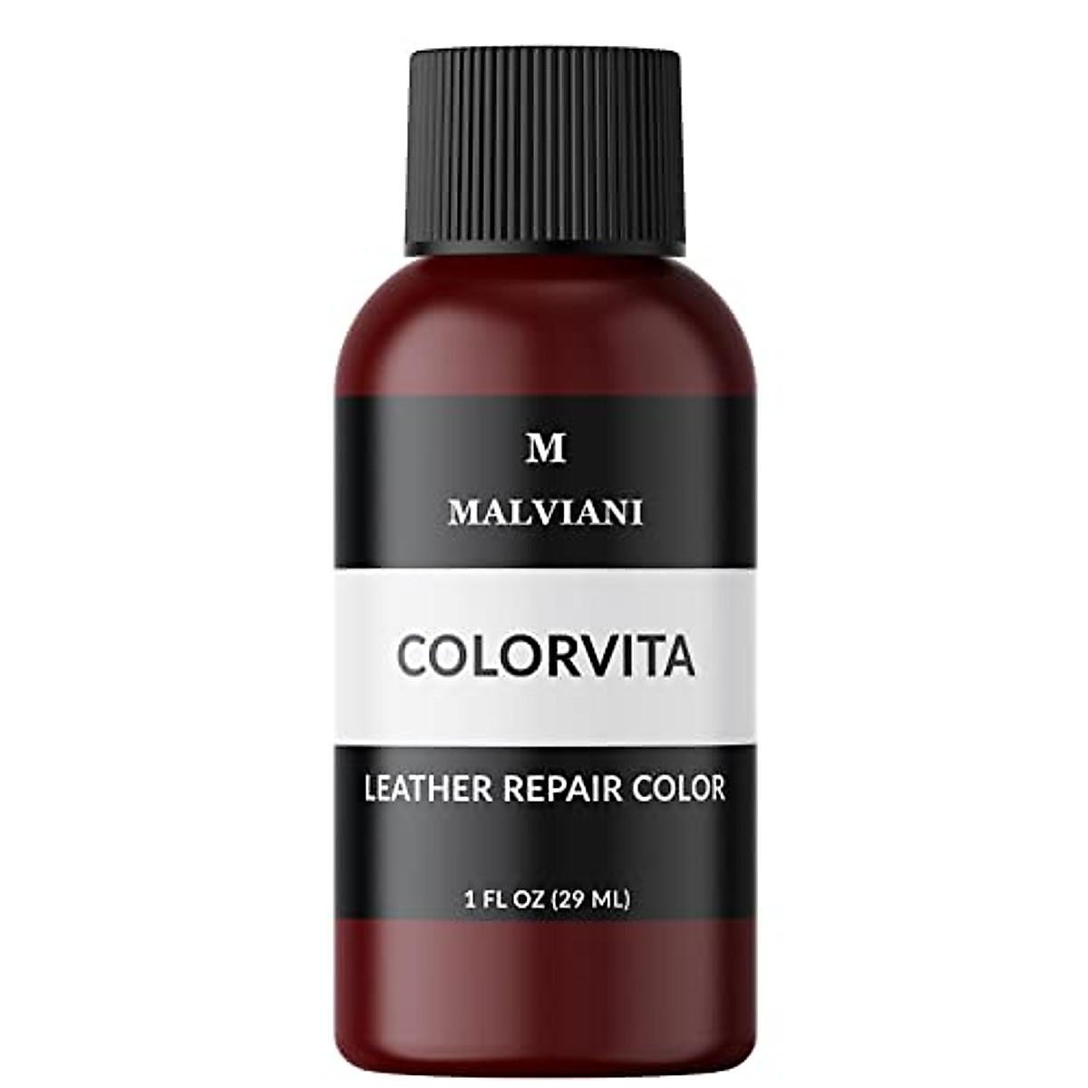 MALVIANI Leather Repair Color Restorer - Red Burgundy - Restore Furniture, Couch, Purse, Car Seats & Sofa - 1 oz.