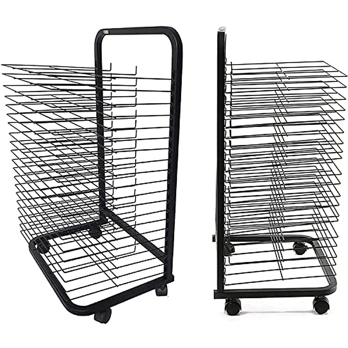 Art Drying Rack, Mobile Art Drying Rack with Wire Rack for Artwork, Drying and Printing Rack, Ideal for Schools and Art Clubs (Size : 20-Layer)