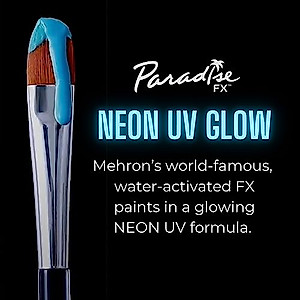 Mehron Makeup Paradise Makeup AQ Refill (.25 oz) (Celestial – Neon Blue/Light Blue UV)