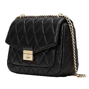 Kate Spade Carey Medium Quilted Shoulder Bag Crossbody Leather In Black