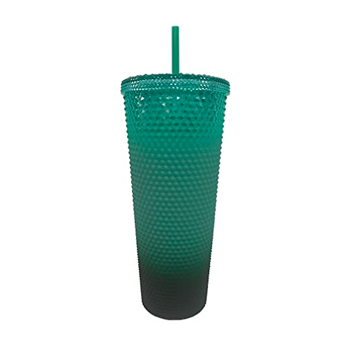 Starbucks Green Gradient Studded Acrylic Tumbler Fall Winter Holiday 2022 (24 oz - Venti)