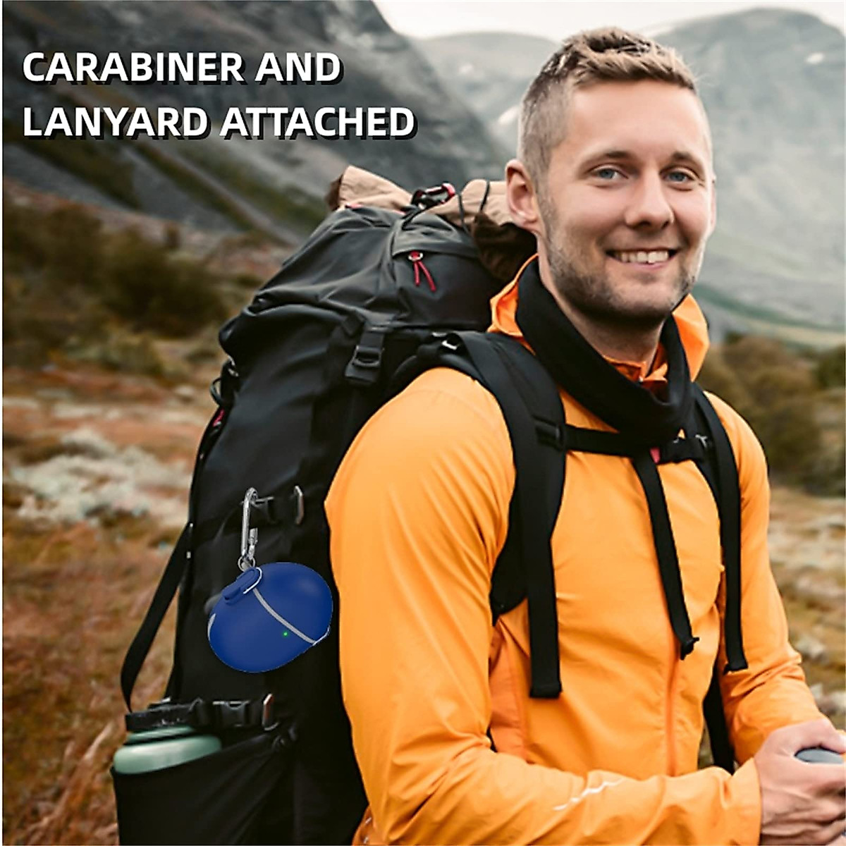 CASEVERSE Case for Google Pixel Buds Pro with Snap Switch Security Clip, with Cleaning Pen Protective Purple Pixel Buds Pro Case with Carabiner & Lanyard