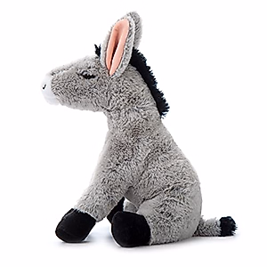 The Petting Zoo Donkey Stuffed Animal Plushie, Gifts for Kids, Wild Onez Farm Animals, Donkey Plush Toy 12 Inches
