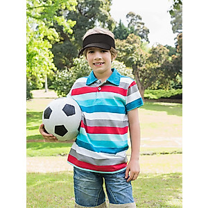 4 Pieces Kids Sports Sun Visor Hats Empty Top Baseball Cap Running Tennis Hats (Light Gray, Dark Gray, White, Black)