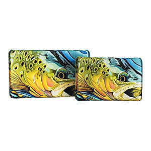 COLDWATER FLY FISHING - Light Weight Floating Designer Trout Picture Fly Box - Medium Vest Size