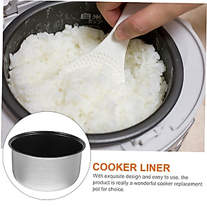 CRILSTYLEO Rice Cooker Liner Pie Pan Aroma Rice Cooker Nonstick Cooker Inner Cooking Pots Rice Cooker Insert Pot Cookers Rice Cooker Bowl Power Cooker Inner Interior Pot Instapot Pot Alloy