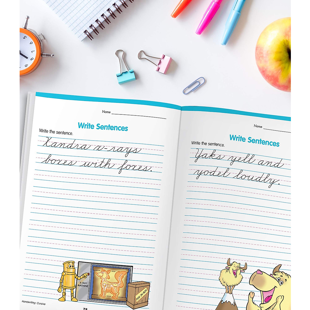Carson Dellosa Cursive Handwriting Workbook for Kids, Grades 3-5 Cursive Letter Tracing Book, Cursive Handwriting Practice and Letter Tracing for Beginners Workbook for Homeschool or Classroom