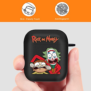 JoySolar for AirPod 2/1 IMD Hard Case Design Character Funny Cool Kawaii Cartoon Fashion Cute Unique Chic Aesthetic for AirPods Air Pods 2/1 Cover Cases Skin for Boys Girls Youth Teen (Grimace Rike)