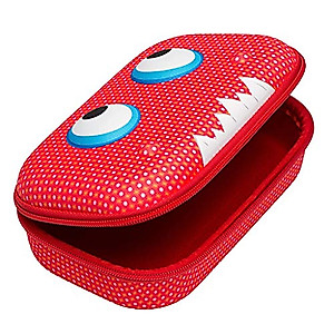 ZIPIT Beast Pencil Box for Kids | Pencil Case for School | Organizer Pencil Bag | Large Capacity Pencil Pouch (Red)