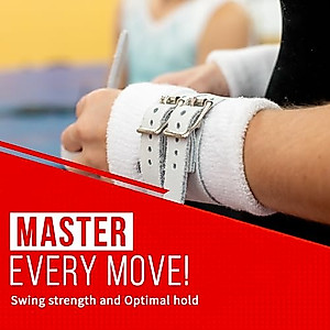 Reisport Ladies Protec Hyper Buckle Uneven Bar Grips, Gymnastics, Medium