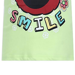 Sesame Street Girls' Modern/Fitted, Green Elmo Smile, 12 Months