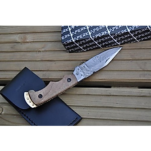 Perkin - Handmade Damascus Pocket Knife - Beautiful Folding Knife