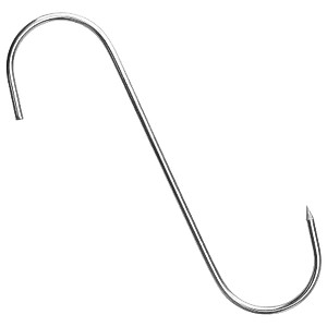 MAHIONG 40 PCS 6.3 Inch Meat Hooks, Stainless Steel S-Shaped Butcher Hook Smoking Hook Meat Processing for Hanging, Drying, BBQ, Chicken, Ribs