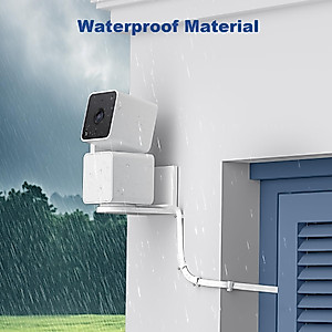 Itramax WYZE Cam Pan V3 Power Cable 20FT 2Pack,Micro USB Extension Cord 90 Degree Charger Adapter L-Shaped Long Flat Charging for WYZE Pan V3 Outdoor Camera No Support Data Transfer,White 15 25 30 FT