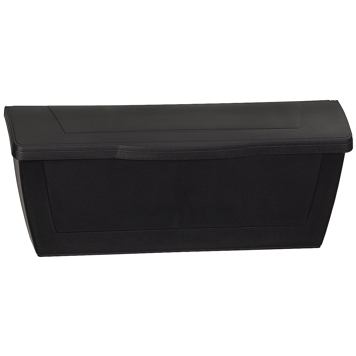 Small Plastic Mailbox for Outside Porch, Easy to Install Wall Mount, Lightweight, Heavy Duty, Rustproof, Maintenance-Free Horizontal Mail Box for House - Made in Canada - 15.5” x 4” x 6.25” (Black)