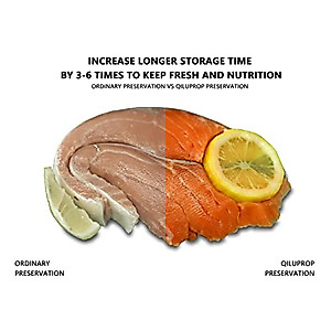 Qiluprop Vacuum Food Sealer Bags 100 counts Pint Size 6" x 10'', BPA Free, Commercial Grade Textured Food Vacuum Sealer Bag, Thick Embossed Bags for Food Storage and Sous Vide Cooking