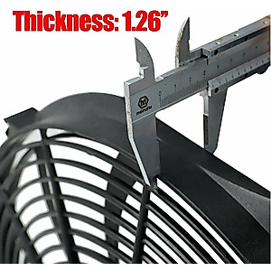 16 inch Electric Radiator Fan, 3000 CFM 10 Blades Electric Fan Automotive Black with Thermostat Wiring Switch Relay Kit