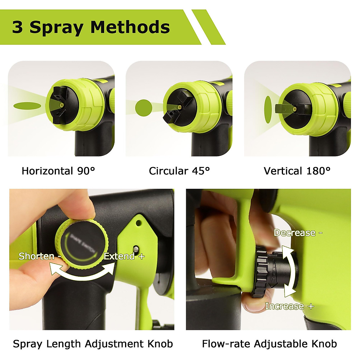 TAIRDA Cordless Paint Sprayer for Ryobi 18V Battery(NO Battery), Handheld HVLP Paint Sprayer with 1000ML Container, Electric Paint Sprayer for Painting Ceiling, Fence, Cabinets, Walls (Bare Tool)