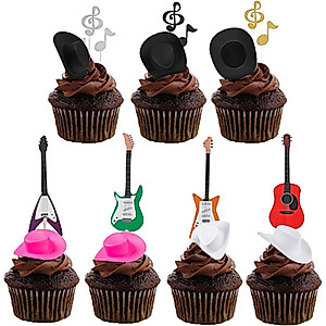 36 Pieces Plastic Mini Western Cowboy Cowgirl Hat Miniature Cute Doll Hat Party Dress Hat for Dollhouse Decoration(Pink, White, Brown, Black)