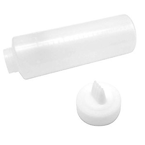 GARASANI 4 Hole Sauce Squeeze Condiment Bottles Dispenser (18oz - 530ml)