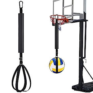 TOBWOLF Volleyball Spike Trainer, Volleyball Spike Training System for Basketball Hoop, Volleyball Equipment Training Aid Improves Serving, Jumping, Arm Swing Mechanics and Spiking Power