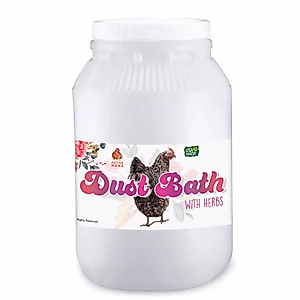 Pampered Chicken Mama Dust Bath with Non-GMO Herbs (5 pounds) - All Natural Poultry Supplies for Hens Who Love Bathing in Chicken Coops - (5 pounds)