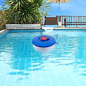 Sepetrel Pool Chlorine Floater Dispenser with Tablets Clamp, Durable & Adjustable Release Floating Dispenser,for Pool or Spa