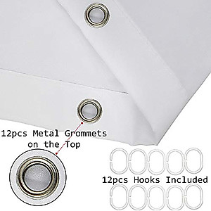 WEENEO Merry Christmas Shower Curtain Funny Pink Flamingo and Cactus Plant with Xmas Decorations on White Shower Curtain for Bathroom Winter Holiday Fabric Bath Curtain with 12pcs Hooks,72x72 Inch