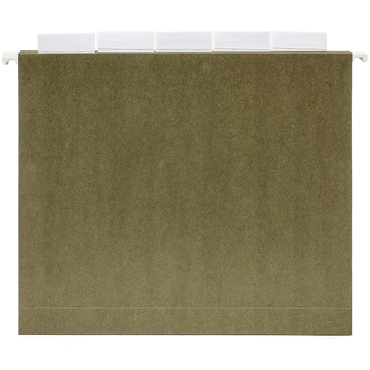 Blue Summit Supplies Extra Capacity Hanging File Folders, 25 Reinforced Hang Folders, Heavy Duty 2 Inch Expansion, Designed for Bulky Files and Charts, Letter Size, Standard Green, 25 Pack