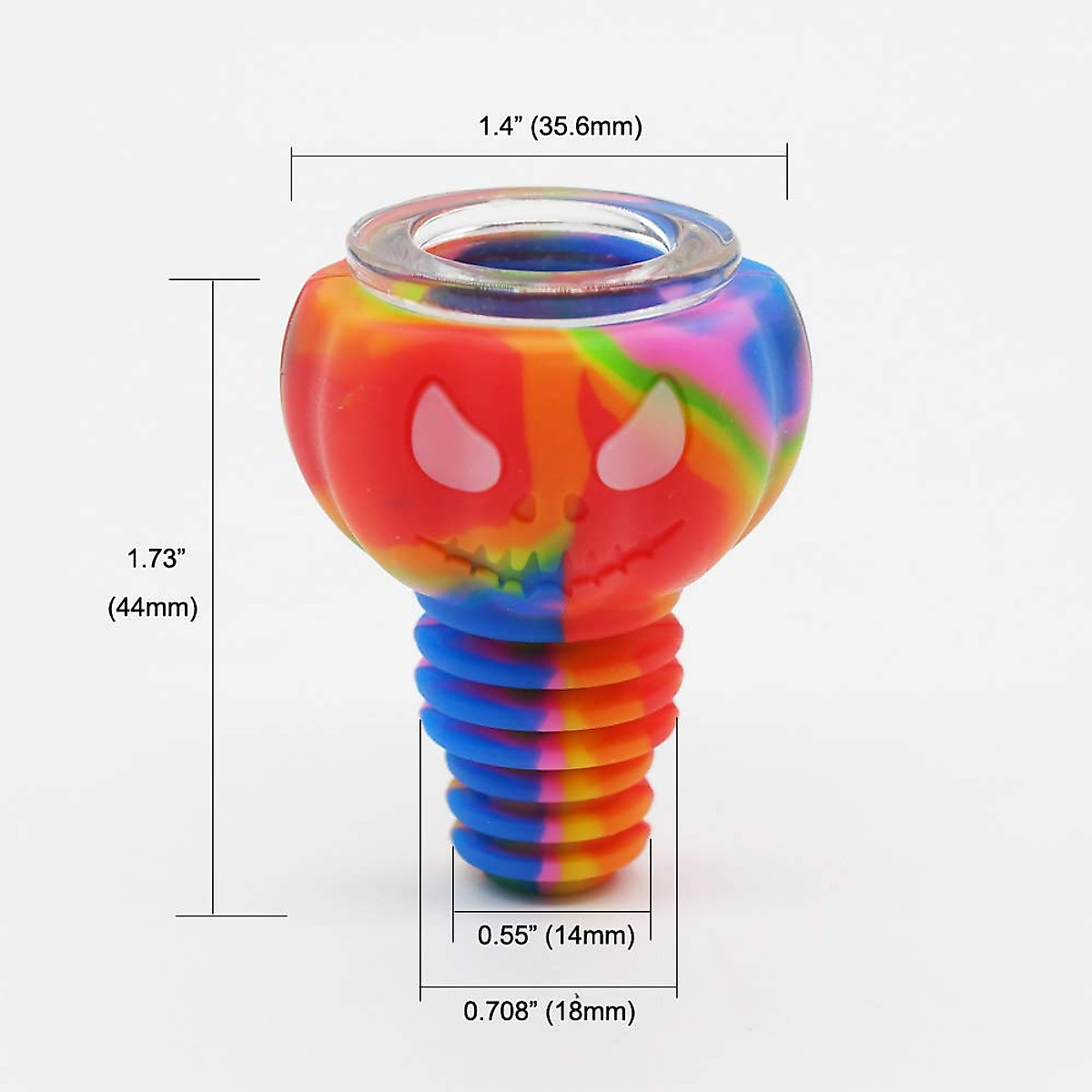 KUVIS Silicone Wax Straw with Glass Bowl Multi-use