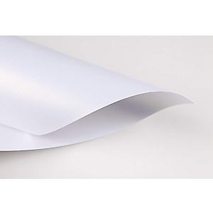 White Shimmer Paper - 100-Pack Metallic Paper, 120 GSM, Paper Crafting Supplies, Perfect for Flower Making, Ticket, Invitation, Stationery, Scrapbook Use, Printer Friendly, 8.5 x 11 Inches