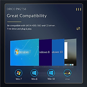 ORICO M.2 PCIe M Key to 6 x SATA 6Gbps Adapter Card for Desktop PC Support RAID-PM2TS6