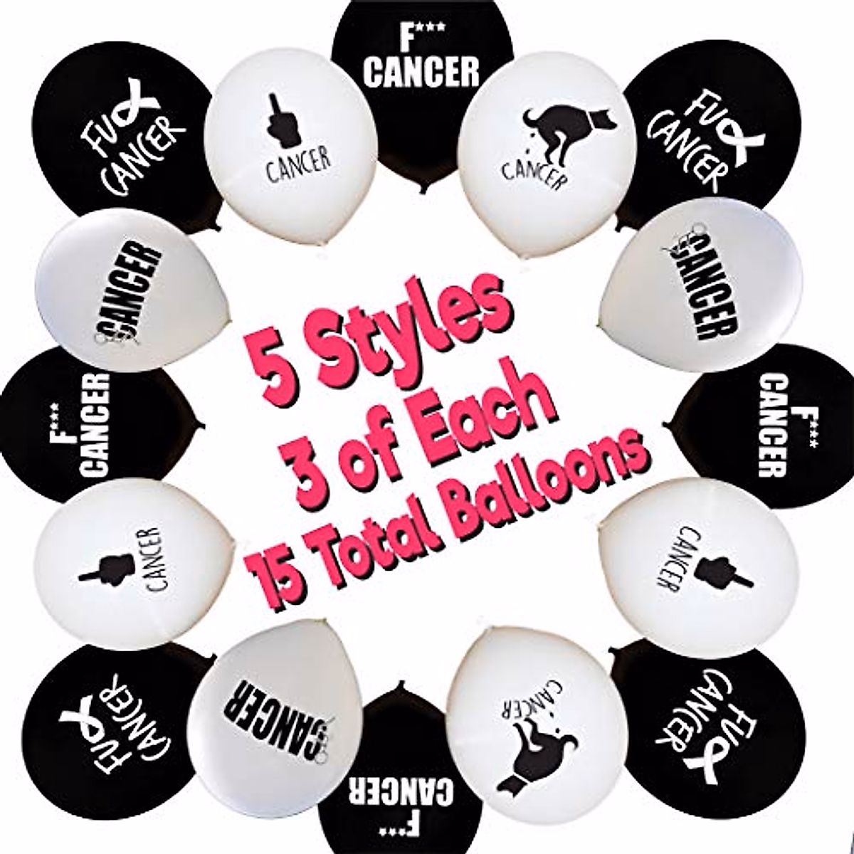 Fuck Cancer Balloons Decorations For A Survivor Breast Cancer Party