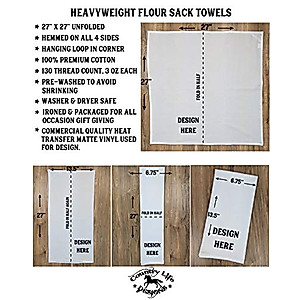 Funny Flour Sack Kitchen Tea Towel - The Dishes Are Looking At Me Dirty Again