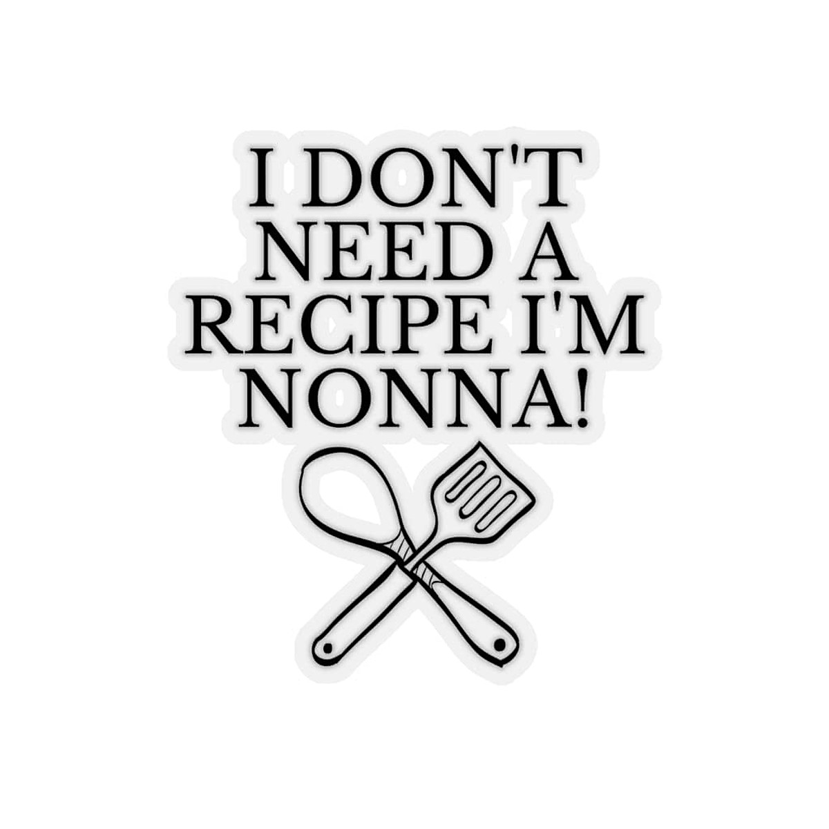 Teegarb Letter Blanket Sticker Decal Humorous Nanna Grandmother Grandparents Granny Party Family Hilarious Grammingo Stickers for Laptop Car 6" × 6" / White