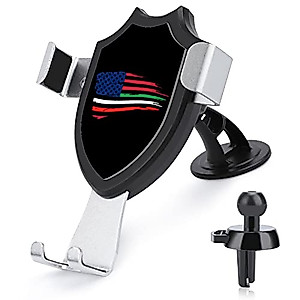 American Italy Flag Car Phone Holder Long Arm Suction Cup Phone Stand Universal Car Mount for Smartphones