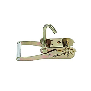 PRFFWK 4PCS 2" Inch Ratchet Tie Down with Steel J-Hook for Tow Truck Trailer Heavy Duty