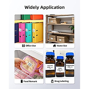 Phomemo M220 Label Maker, 3.14 Inch Label Printer, Bluetooth Thermal Sticker Printer for Barcode, Organizing, Mailing, Small Business, Storage, Compatible with Phone, PC, with 100 Pc Labels