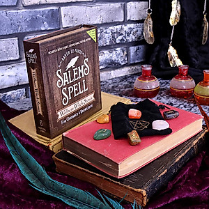 Nemesis Now Salem's Spell Kit Set of Six Witches Wellness Stones in Decorated Box, Brown, One Size