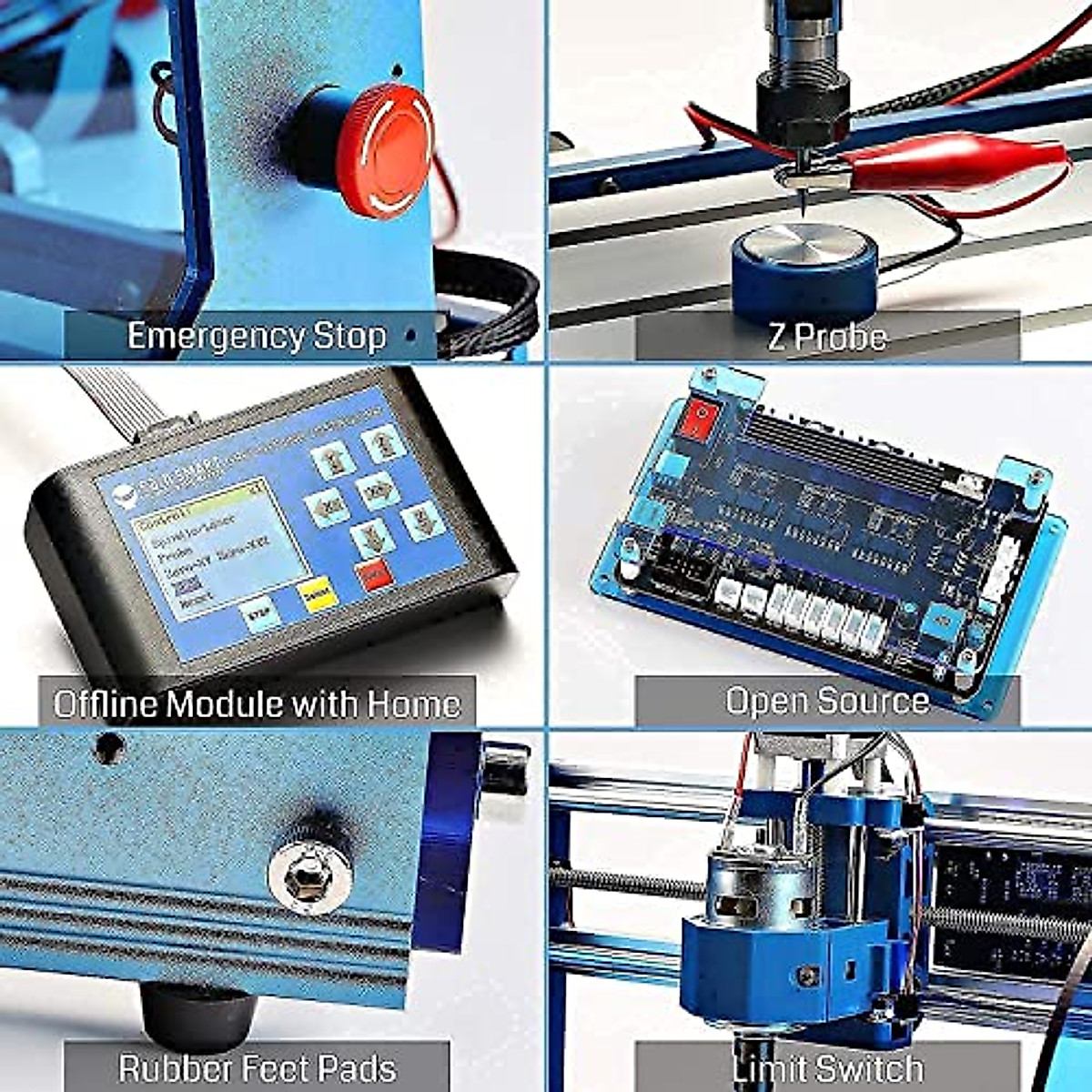 SainSmart Genmitsu CNC Router Machine 3018-PROVer Kit + 3018 Y-Axis Extension Kit for Most 3018 CNC